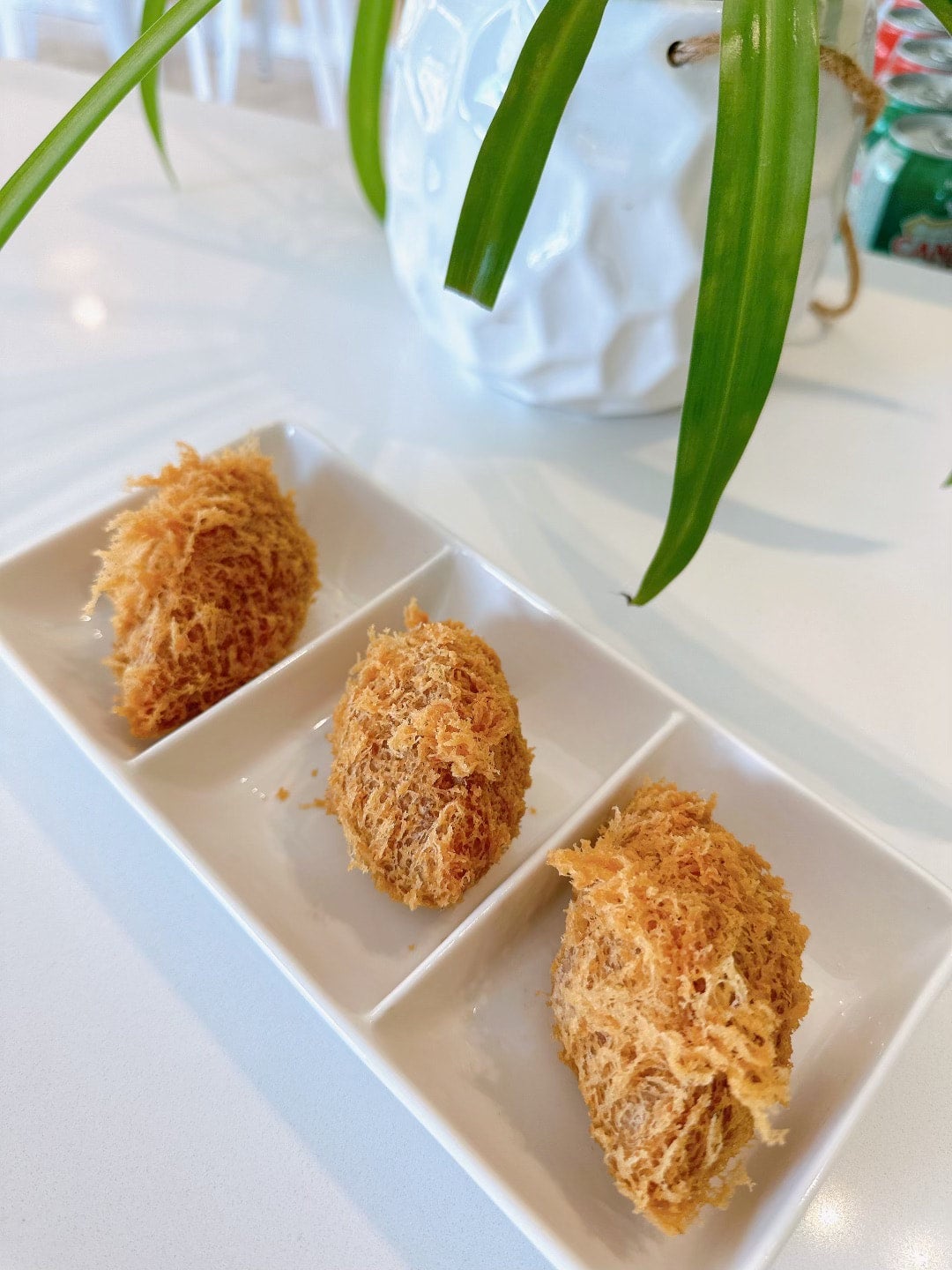 deep fried taro dumpling